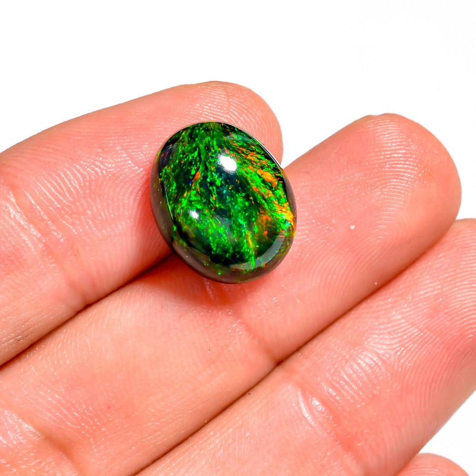 Natural Ethiopian Opal — Black Opal, Cabochons for Jewelry Making ...